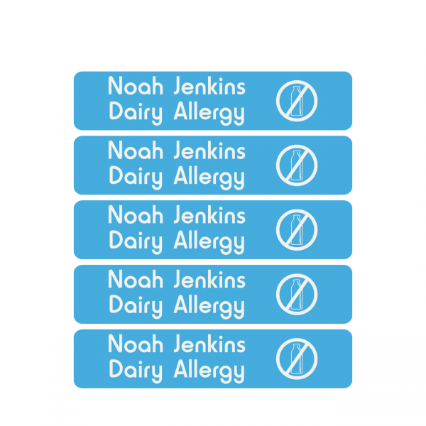 Dairy Allergy Name Label Pack – Brilliant Labels