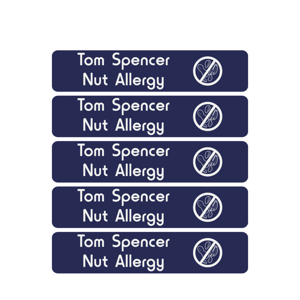 Nut Allergy Name Label Pack – Brilliant Labels